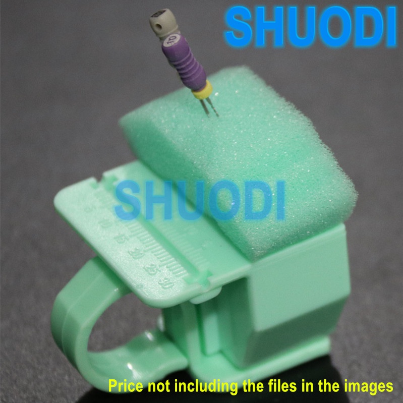 1 set Dental Foam Dental Endo Finger Ruler Ring Endodontic File Ruler ...