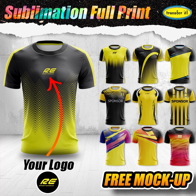 Transfer It Personalized Full Sublimation 3D Sports Shirt Sublimation ...