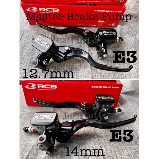 RCB MASTER BRAKE PUMP SET LEFT AND RIGHT E3/ E2 12.7mm/ 14mm | Shopee ...