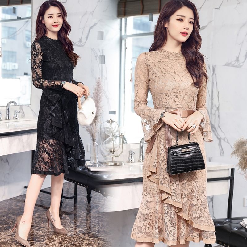 Mocha Mousse Dress Pantone Color of Year 2025 Korean Black Champagne ...