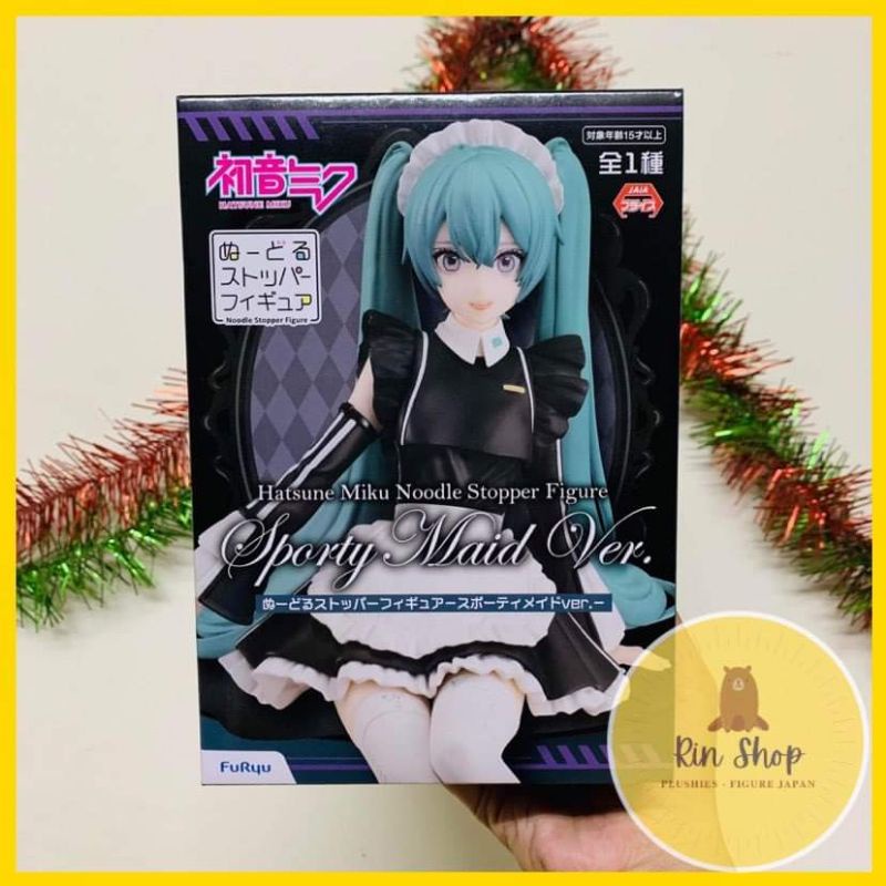 Furyu Genuine Model Hatsune Miku Noodle Stopper Figure Sporty Maid