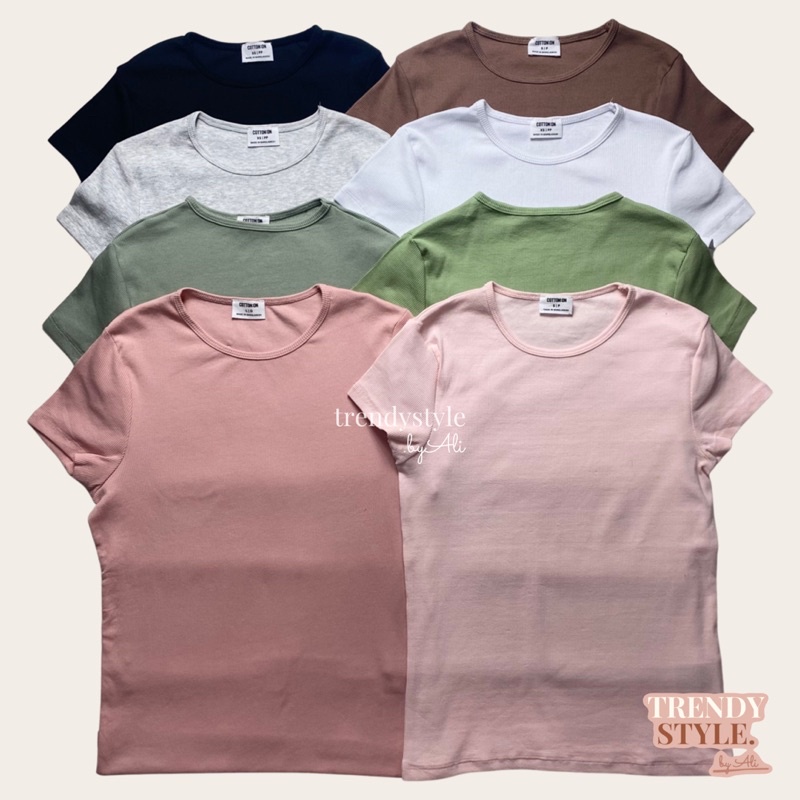 COTTON ON Basic Ribbed Top (Full Length) | Shopee Philippines