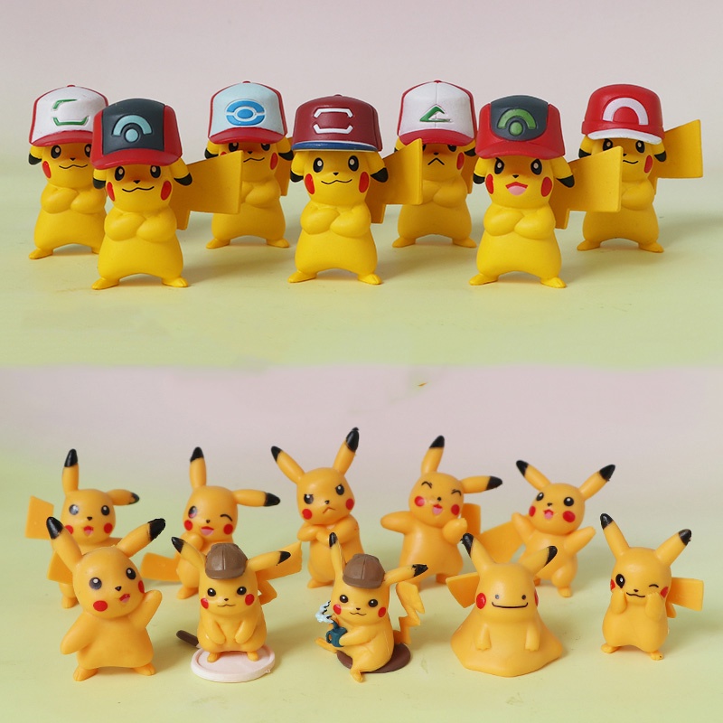 10 Styles/Set Pokemon Pikachu Charmander Spider-Man Hulk Captain ...