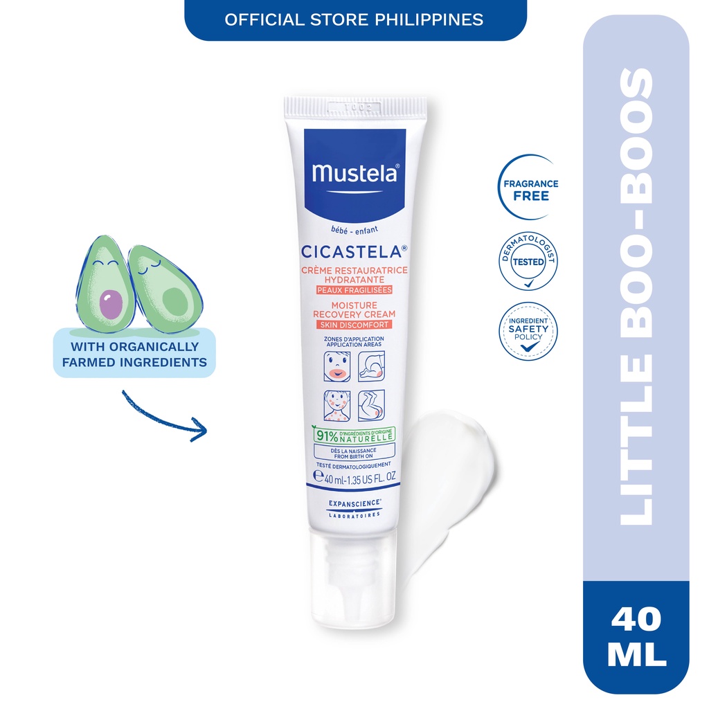 Mustela Cicastela Moisture Recovery Cream 40ml | Shopee Philippines