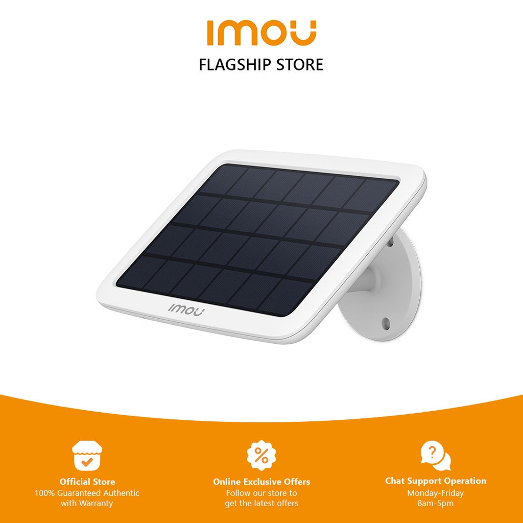 IMOU Solar Panel For Cell Go, 3m Cable Outdoor Rechargeable Battery ...