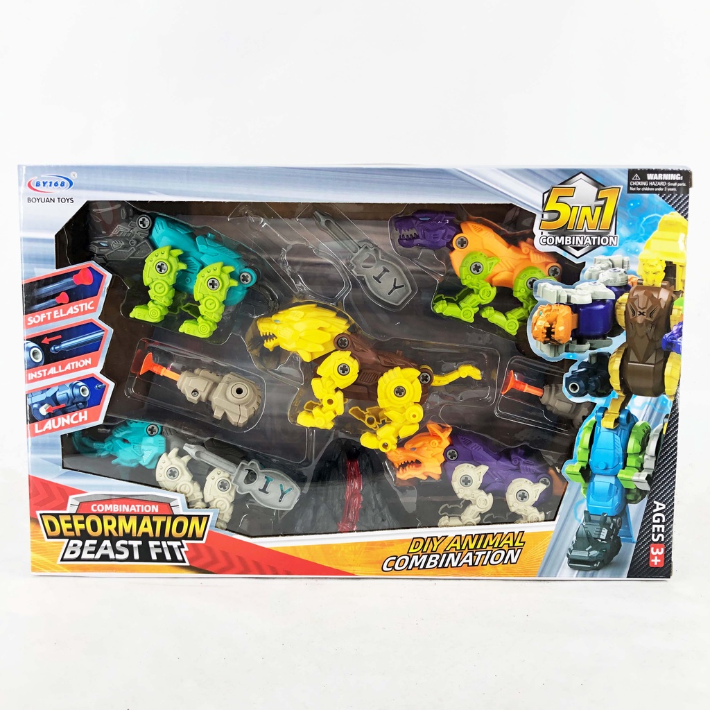 Kingtoys DIY Animals Deformation Beast Fit Animal Combination Good ...