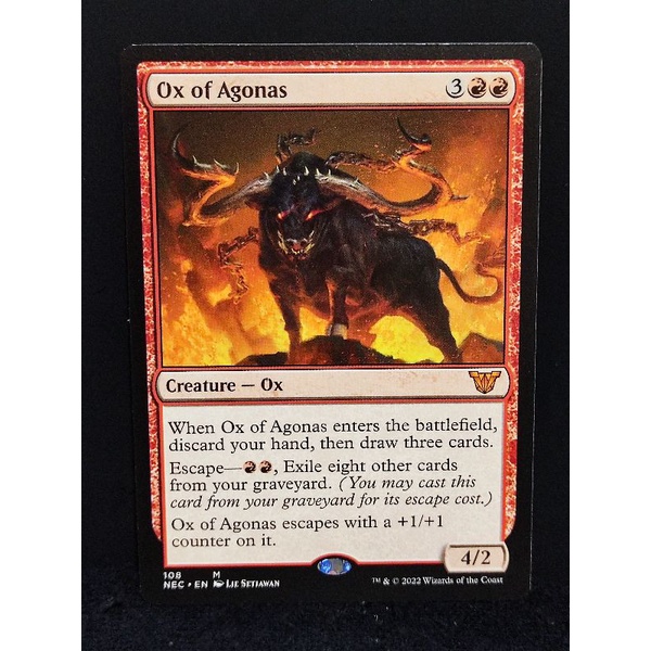 Ox of Agonas 108 Mythic Non-Foil from Commander Neon Dynasty English ...