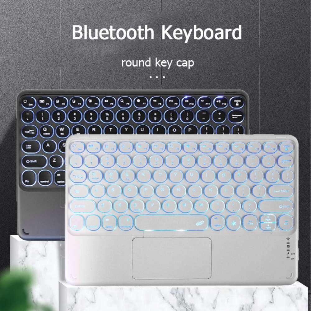 Mini Wireless Keyboard With Touchpad Rechargeable Silent Touch Keypad ...