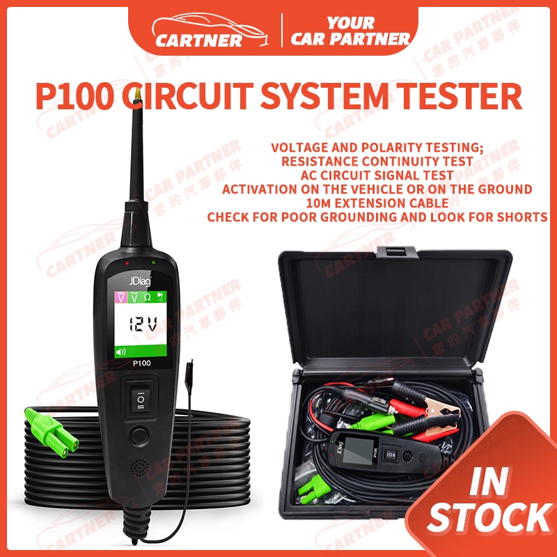 Cartner JDiag P100 Circuit System Tester Automotive Truck Voltage ...