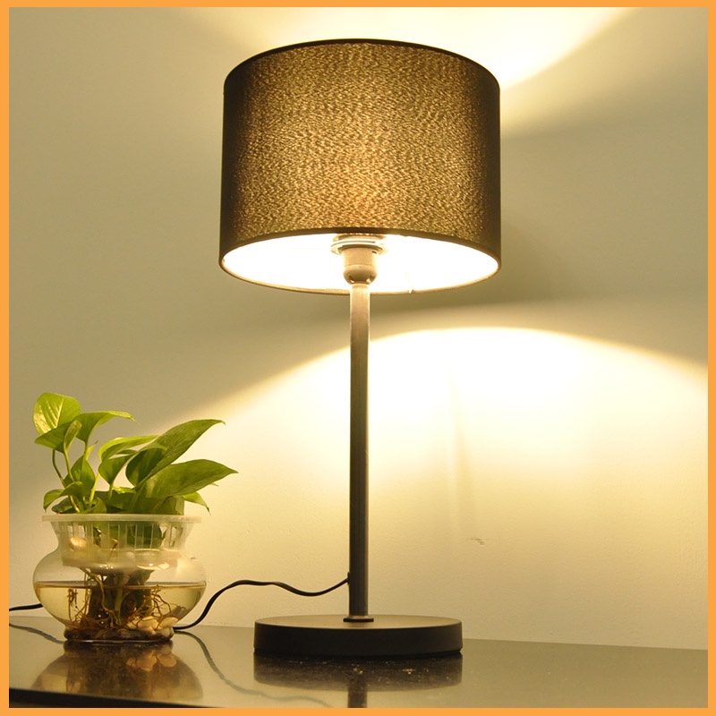【COD】Table Lamp bedroom light Linen Shade Bright Modern Warm Light for ...