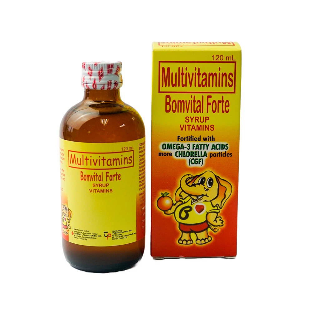 BOMVITAL FORTE Multivitamins Syrup 120ml | Shopee Philippines