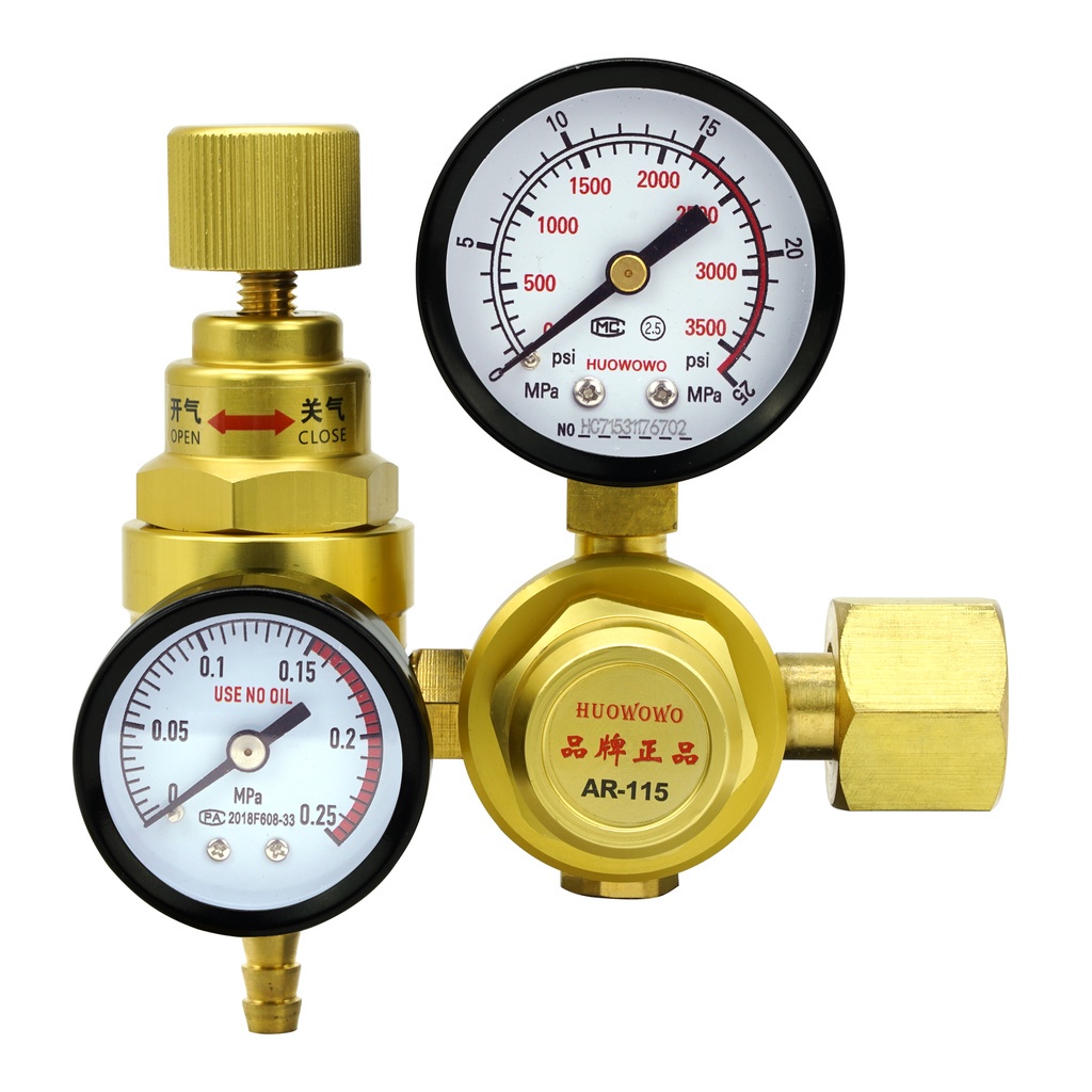 Argon High Flow Brass Regulator Welding Regulator Constant Pressure Gas ...