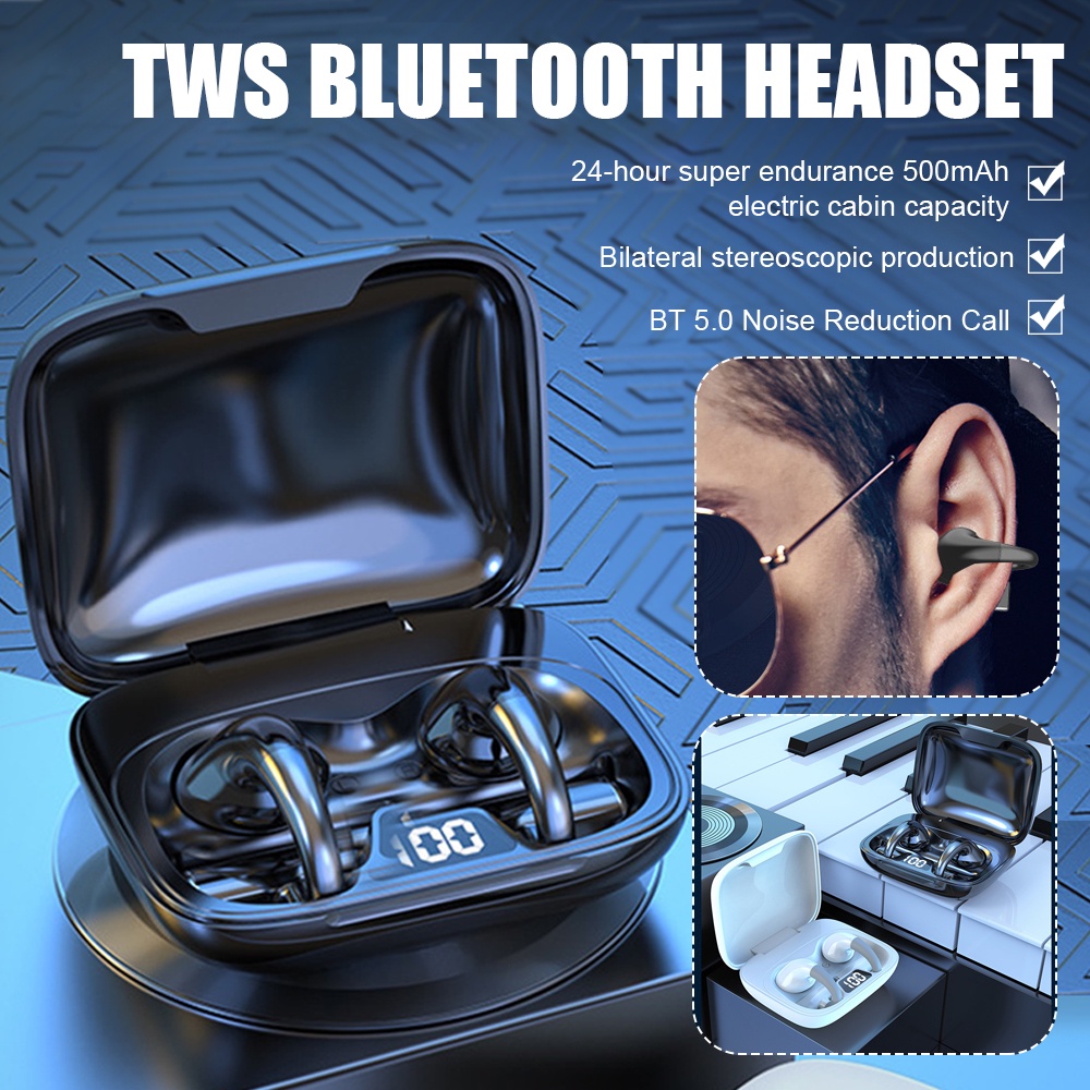 Upgrade Sound Earcuffs Headset Earring Wireless Earphones Bluetooth ...