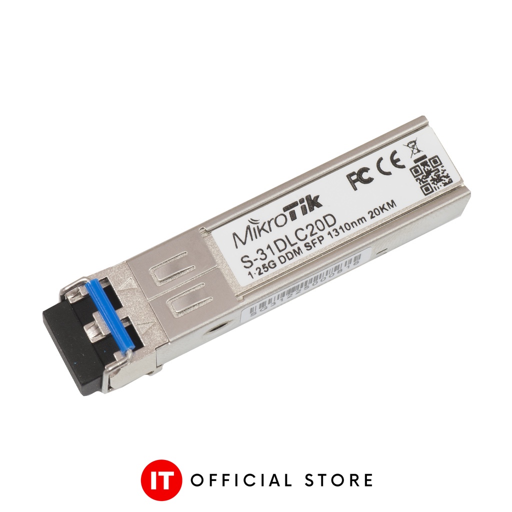 MikroTik S-31DLC20D - SFP (1.25G) module, 20KM, Single Mode 1320nm ...