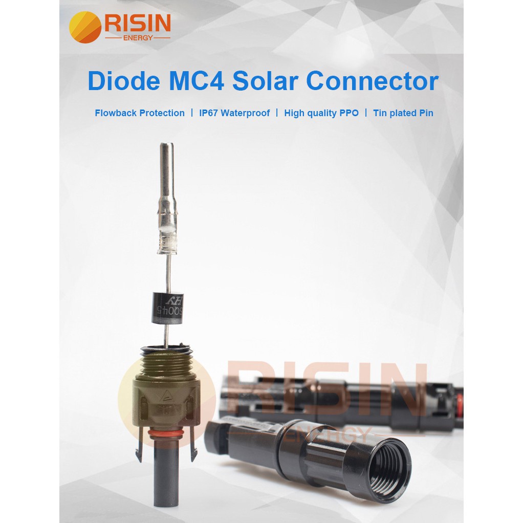 Good Manufacturer RISIN DC Diode Solar Plug Connector, Diode Connector ...
