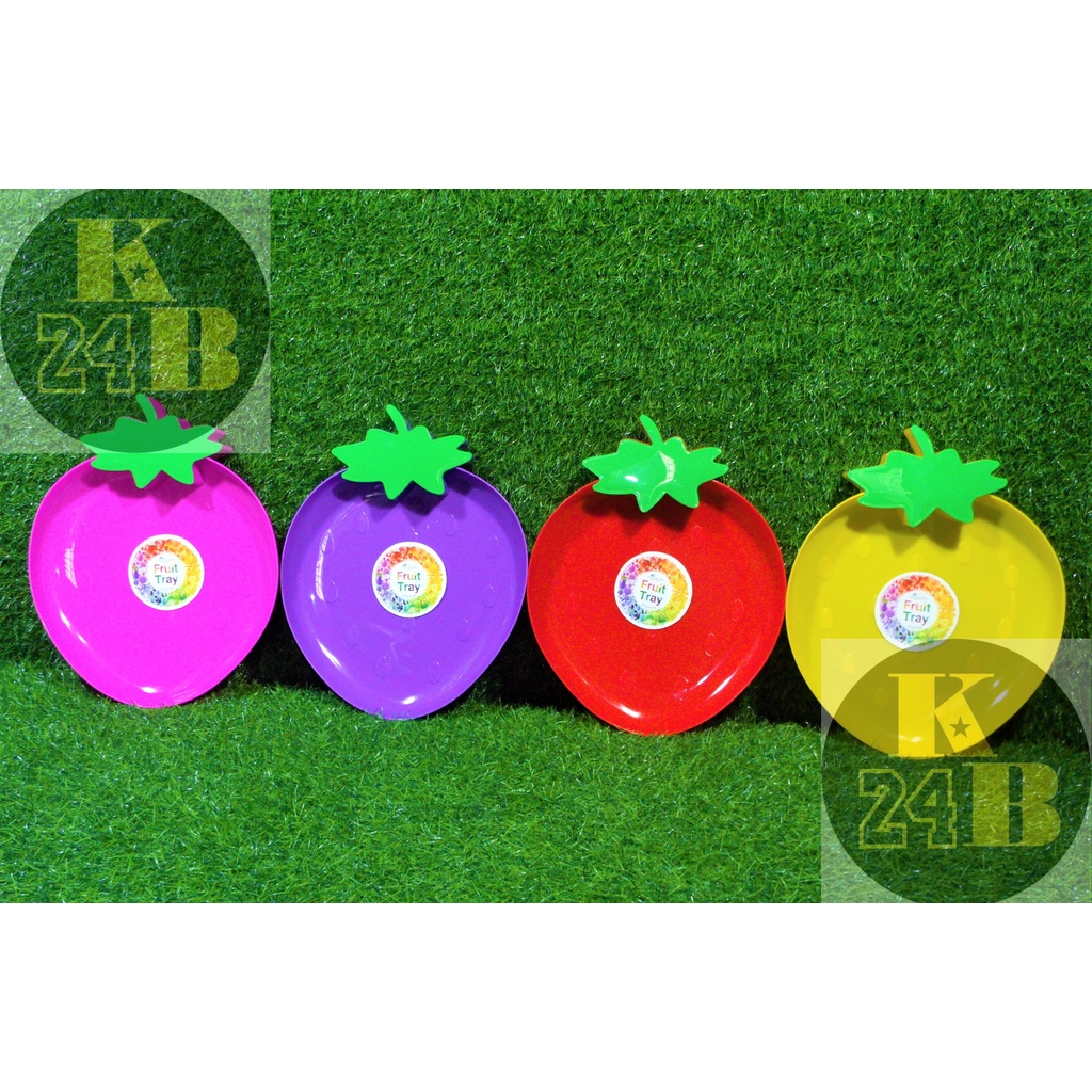 Sense & Style #658 Plastic Strawberry Shaped Fruit Tray (4 Colors ...