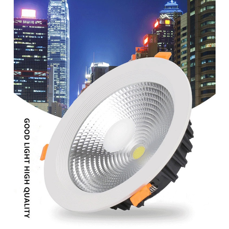 Led Downlight lamp 7w 15w 30w cob led spot AC 110V 220V ceiling ...