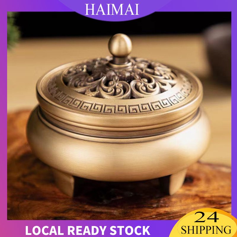 Metal Incense Burner Vintage Incense Stick Holder Chinese Incense Stick ...