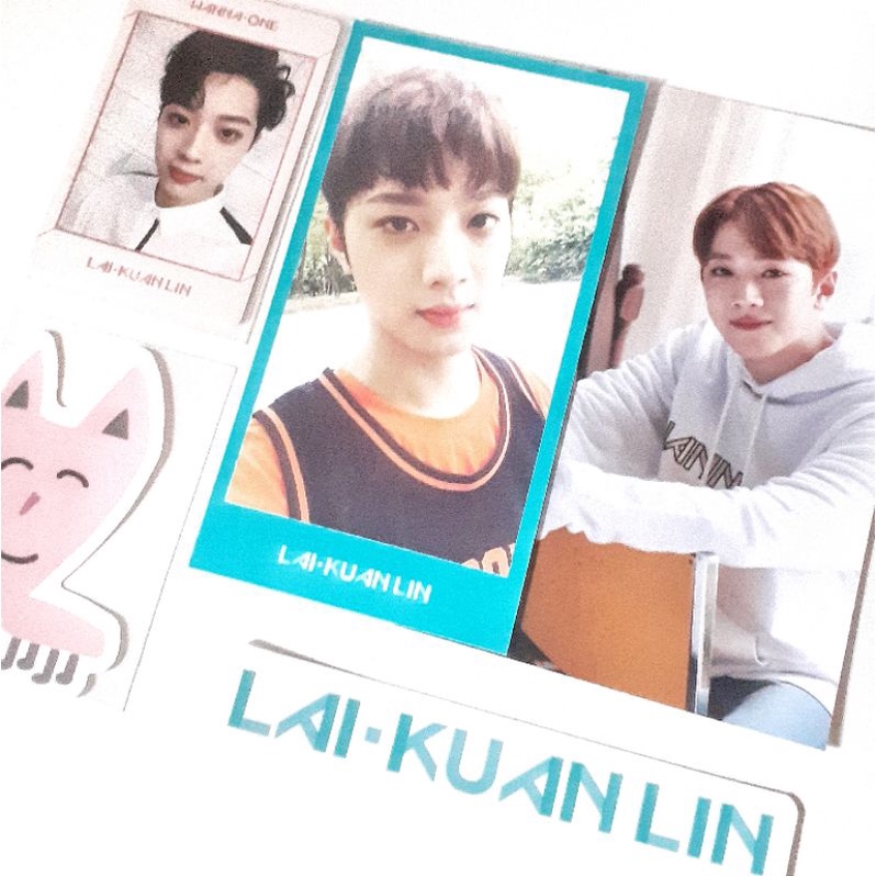 Guanlin Lai Kuanlin Wanna One w1 No 1 Magnet postcard sticker Photocard PC poca official ...