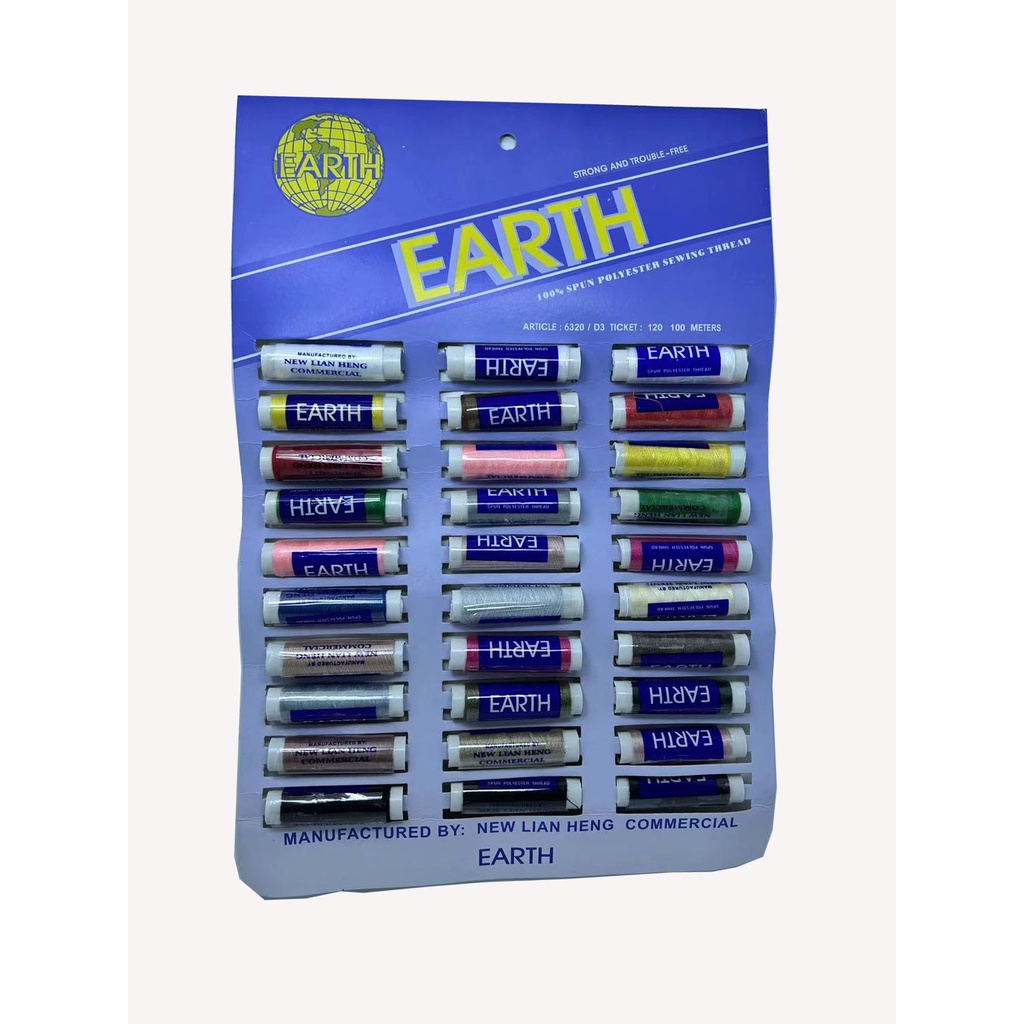 COD Earth 30pcs mixed color sewing threads Sewing Thread Kit DIY All ...