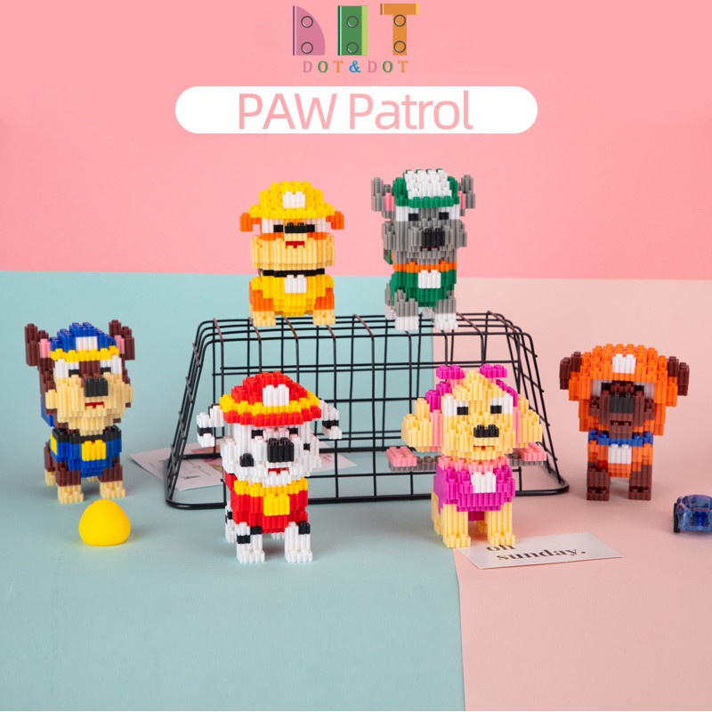 Nano Block Paw Patrol Building Block Series cute dog Children's ...