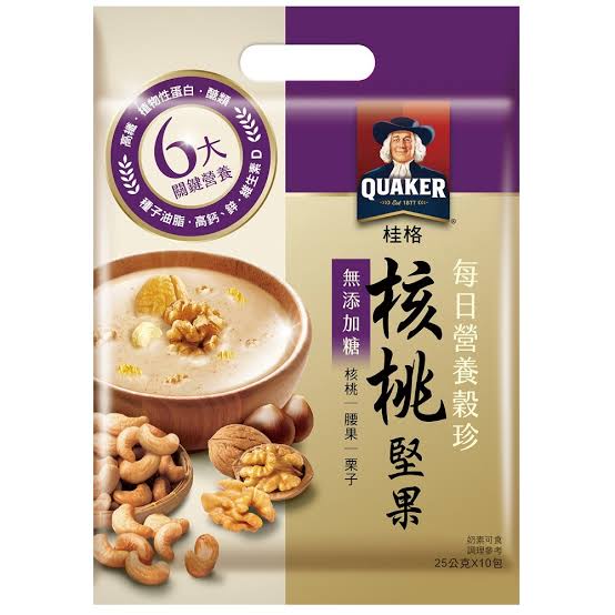 Quaker Walnut Nuts Herbs & Cereal Beverage (10 sachets) | Shopee ...