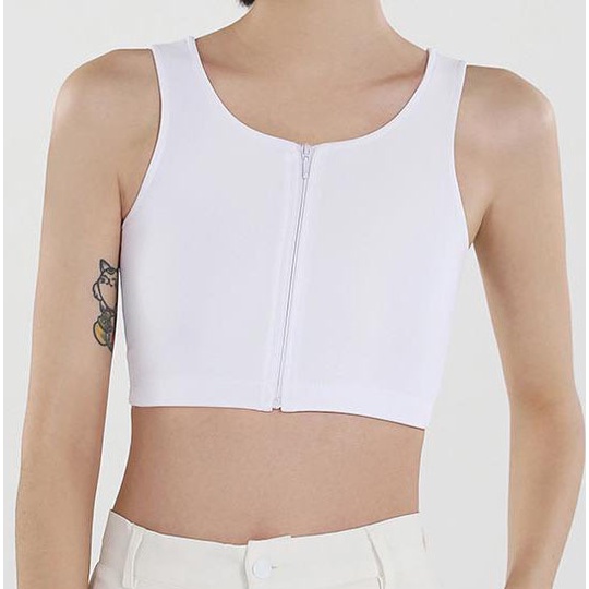 Chest tied les big chest showing small summer sports underwear women's ...