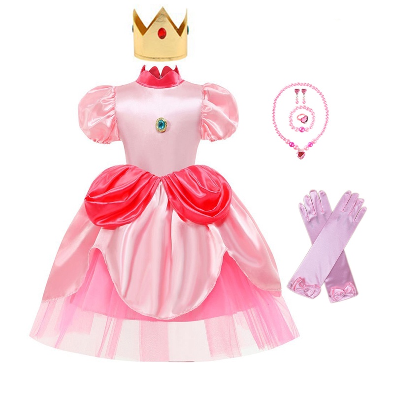 Puffy Dress for Kids Terno for Kids Girls 10 Years Old Puff Sleeve Gown ...