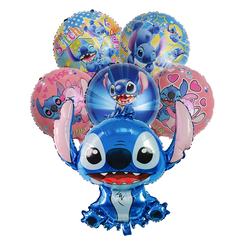 Lilo&Stitch Aluminum Balloons Cartoon Baby Shower Decorations Balloons ...