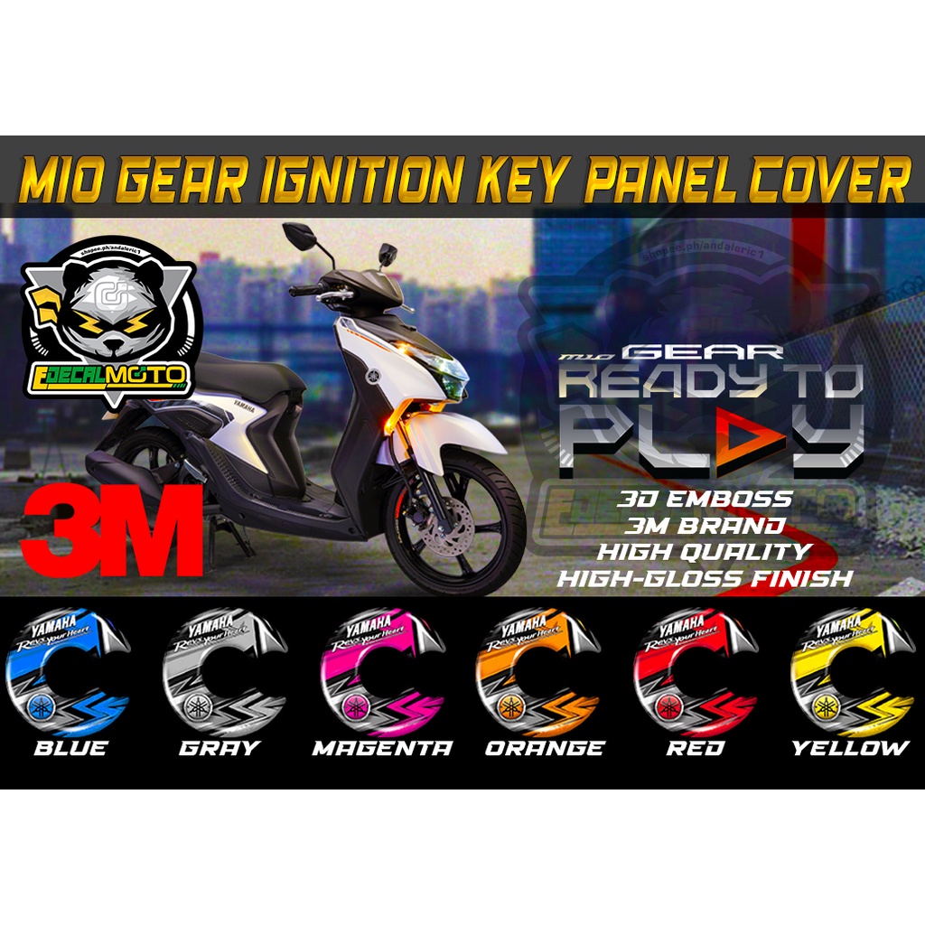 MIO GEAR - YAMAHA FAZZIO - MIO i 125- IGNITION KEY PANEL COVER 3D ...