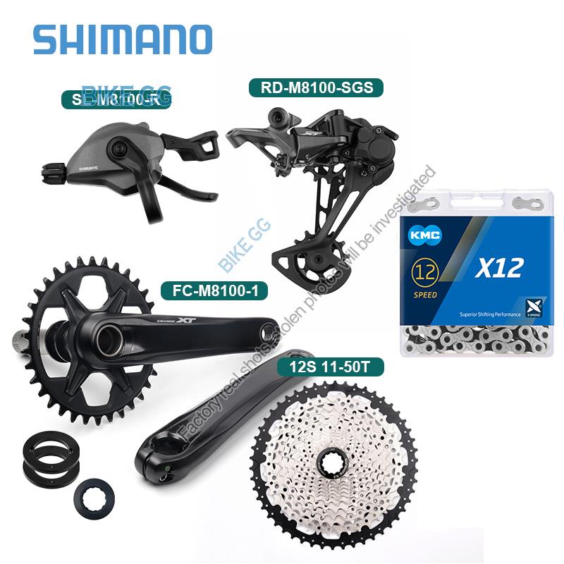 Shimano Deore Xt M8100 Groupset 34t 170mm Crankset 11-46/50/52t Ms 10-50t/52t Cassette M8100 ...