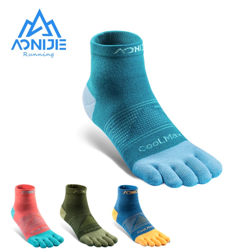 Aonijie 1 Pair Five Toe Socks Quarter E4806 Ankle Ultra Run Middle For ...