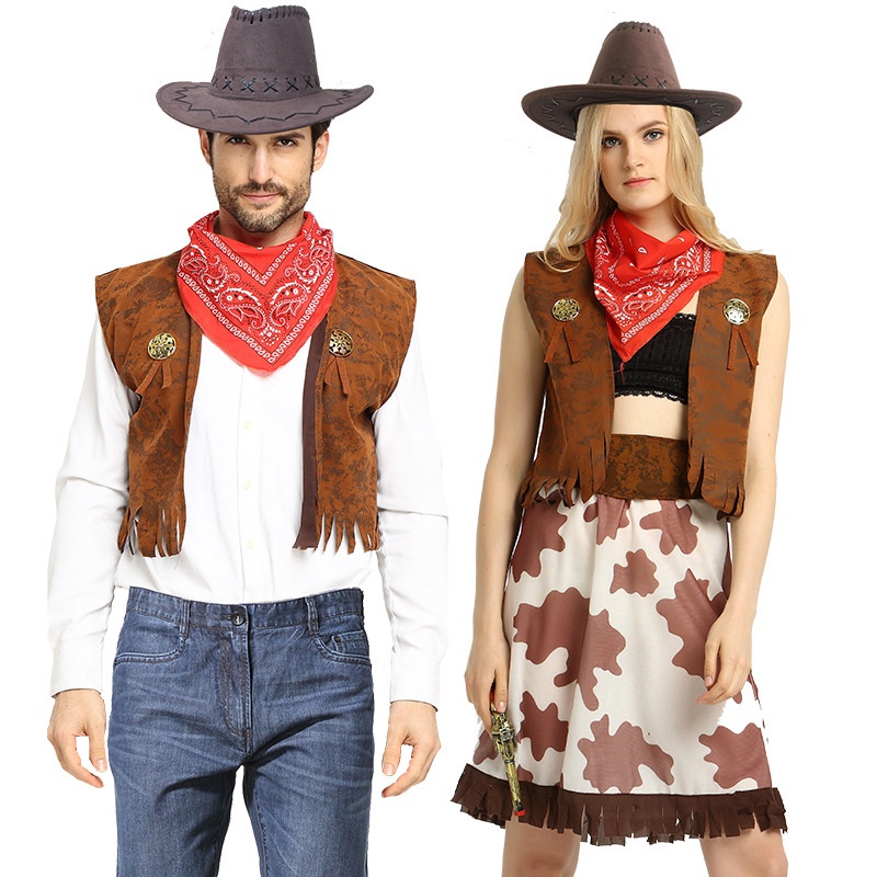 Ruyi Halloween cos masquerade Dance Costume cowboy theme dress up ...