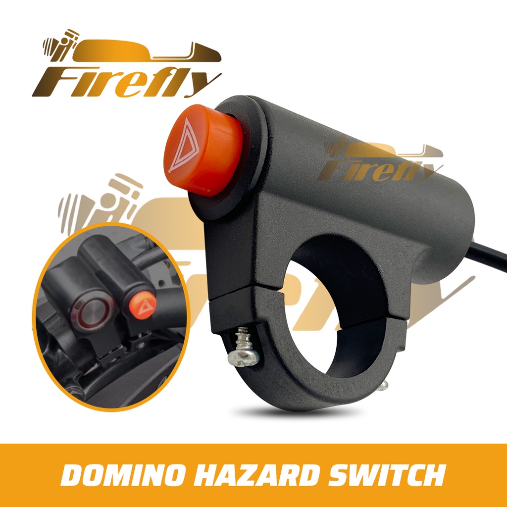 MOTORCYCLE HANDLEBAR ALLOY HAZARD SWITCH ON/OFF SIGNAL FLASHER ...
