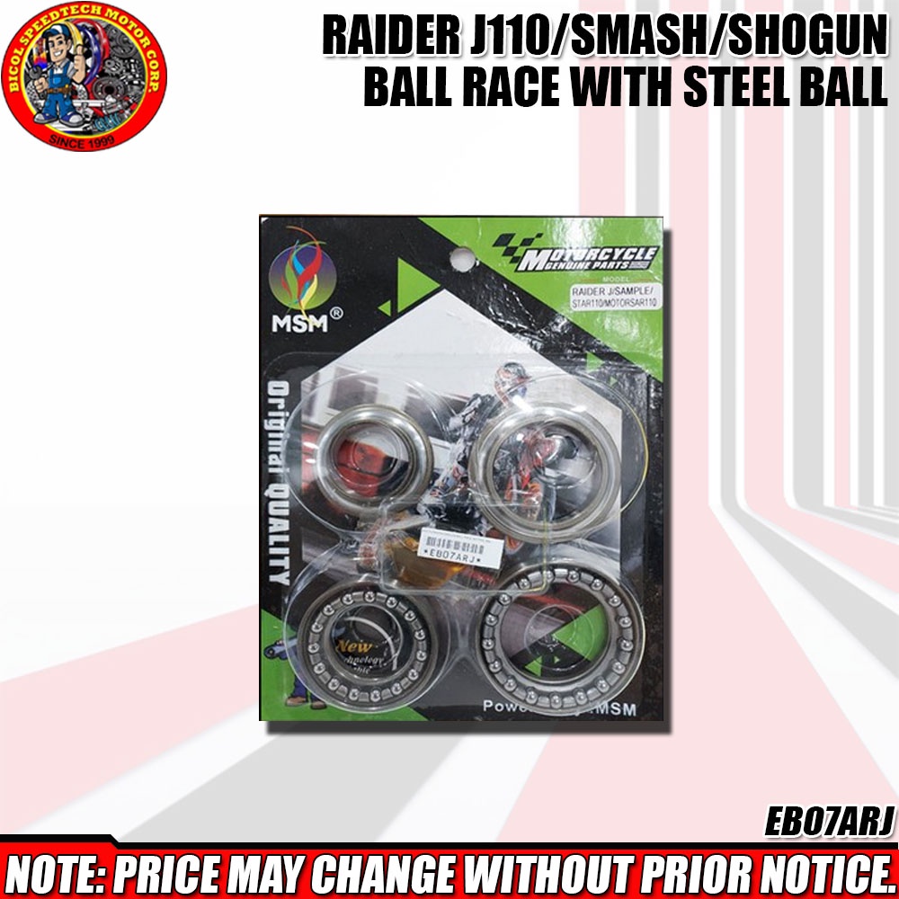 RAIDER J110/SMASH/SHOGUN BALL RACE WITH STEEL BALL (EB07ARJ) | Shopee ...