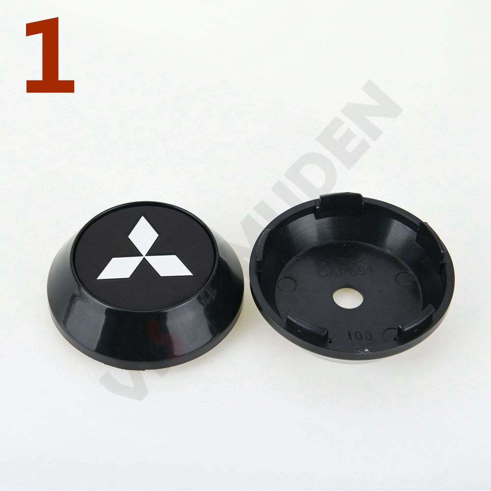 4PCS 65MM/60MM Rim Cap MITSUBISHI RALLIART MIVEC Sticker Wheel Cover ...