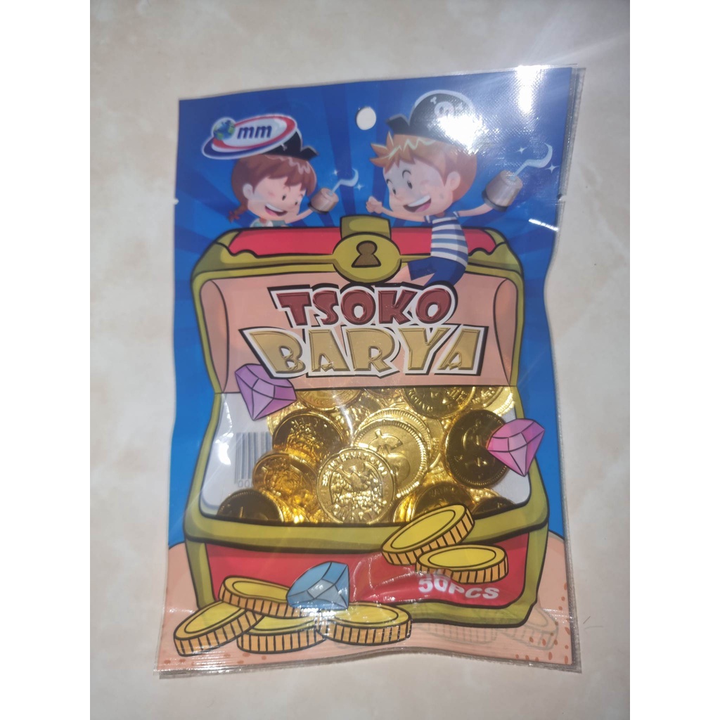 Tsoko Barya chocolate Gold coins 50 PCS | Shopee Philippines