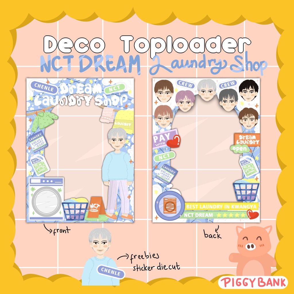Piggybank- NCT Dream Laundry Shop Deco Toploader And Sticker Toploader ...