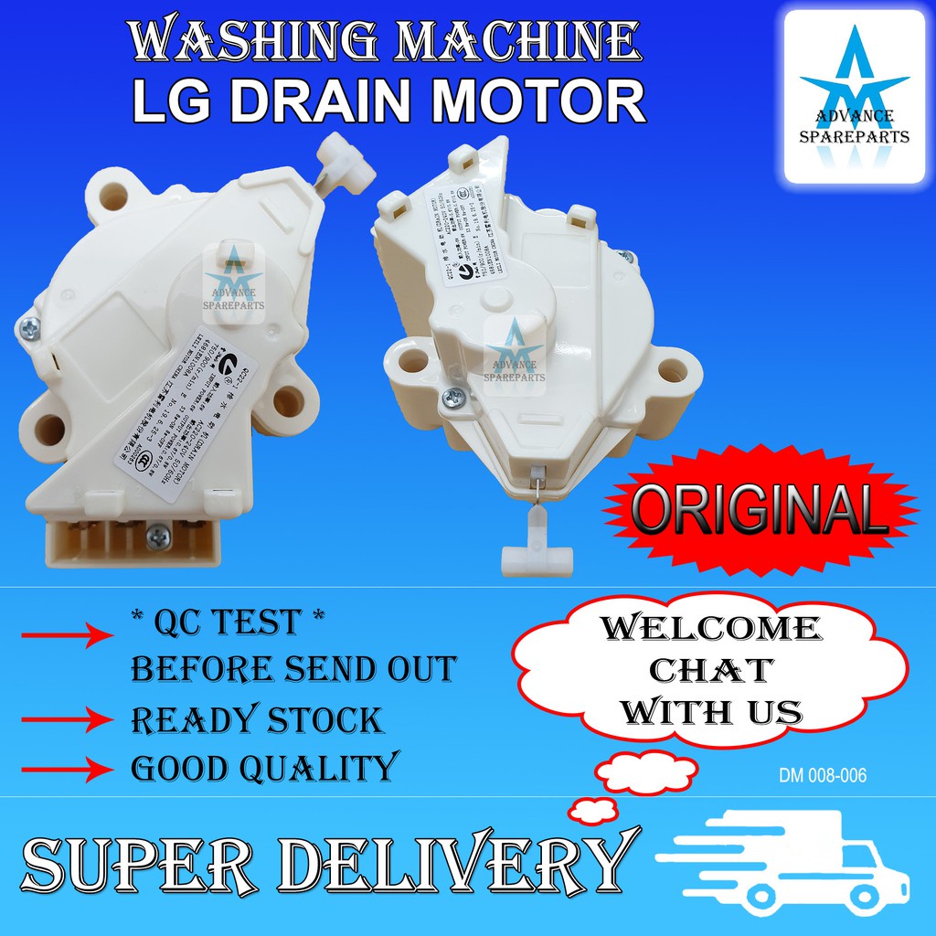 WF-T700 WF-CL700 , WF-CL700V , WF-CL850 LG WASHING MACHINE DRAIN MOTOR ( ORIGINAL ) | Shopee ...