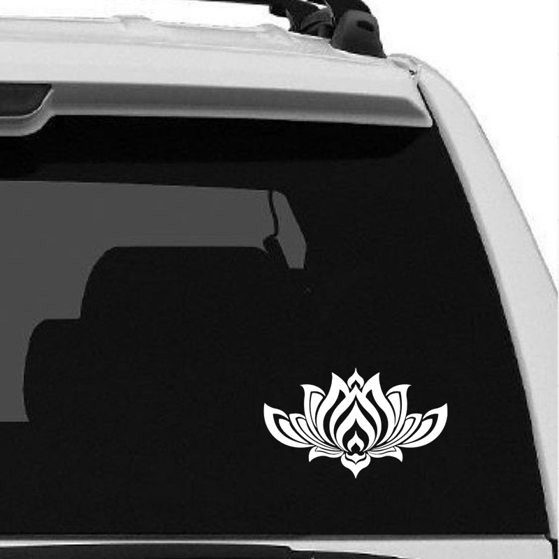 Lotus Flowers Art Car Sticker MASHA ALLAH Waterproof Decal Laptop ...