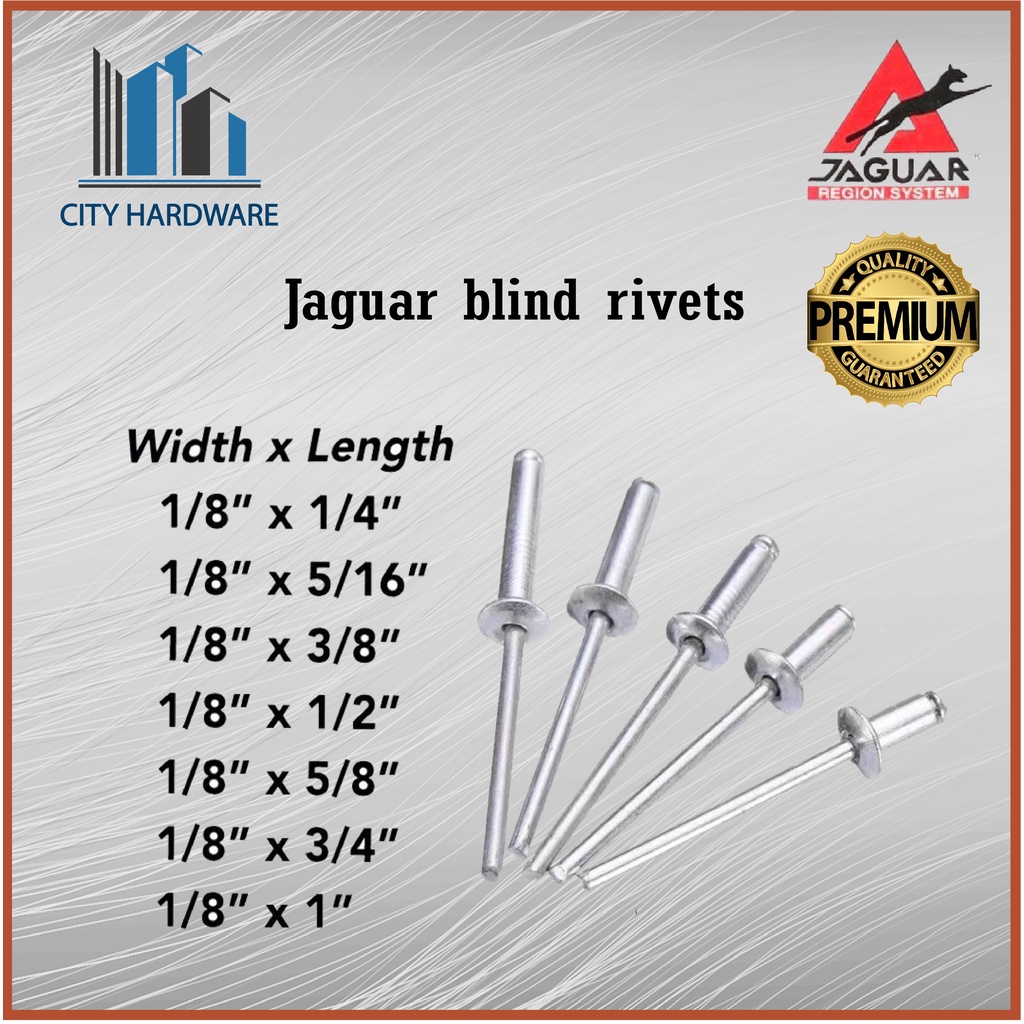 JAGUAR BLIND RIVETS ALUMINIUM BLIND RIVETS ANCHOR ALUMINIUM BLIND ...