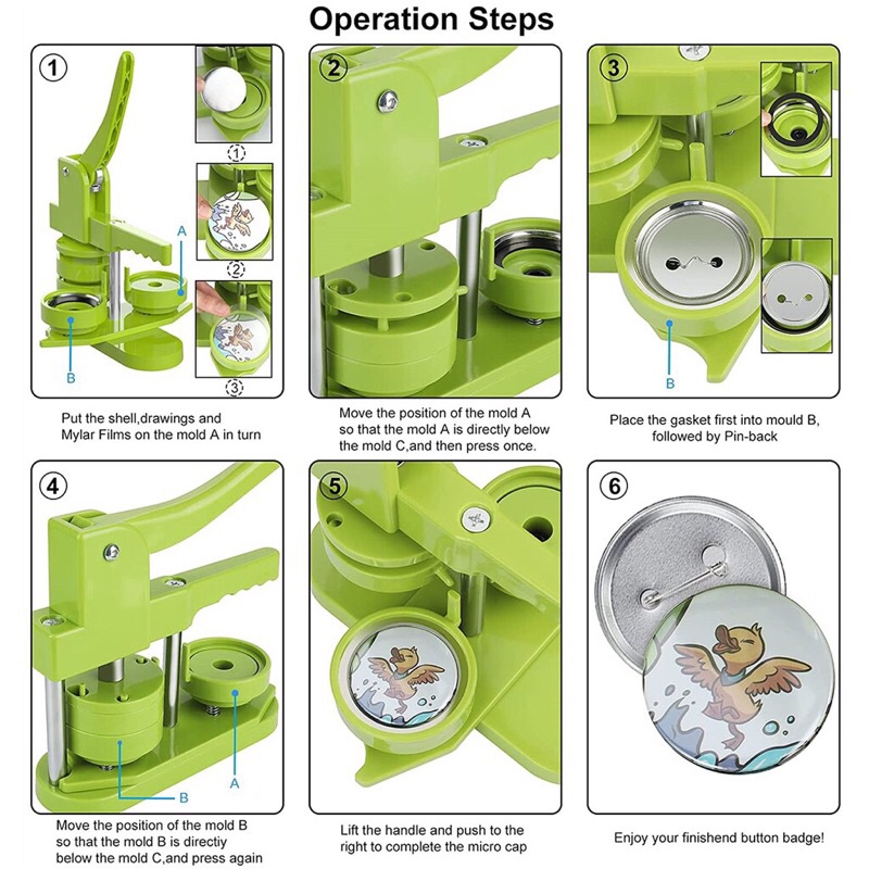 44MM Button Pin Badge Maker (Ready to ship) | Shopee Philippines