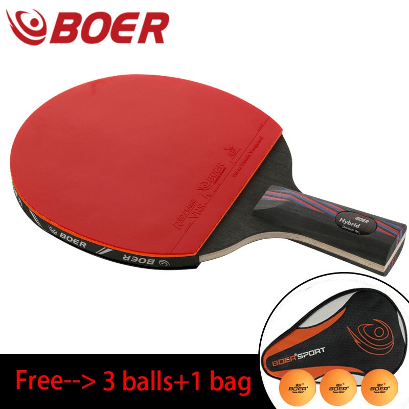 Original Boer 9.8 Ping Pong Bats Finished Table Tennis Rackets Three ...