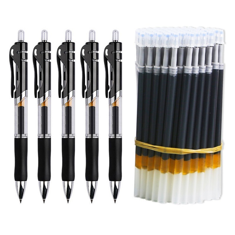 2Pen-10Refills Retractable Gel Pens Set Black/red/blue ink Ballpoint ...