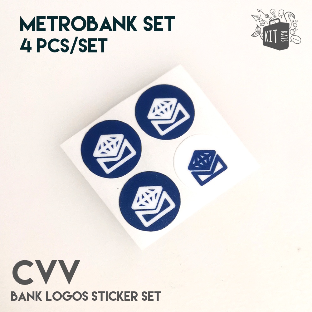CVV stickers for back of card security (Bank logos edition) | Shopee ...