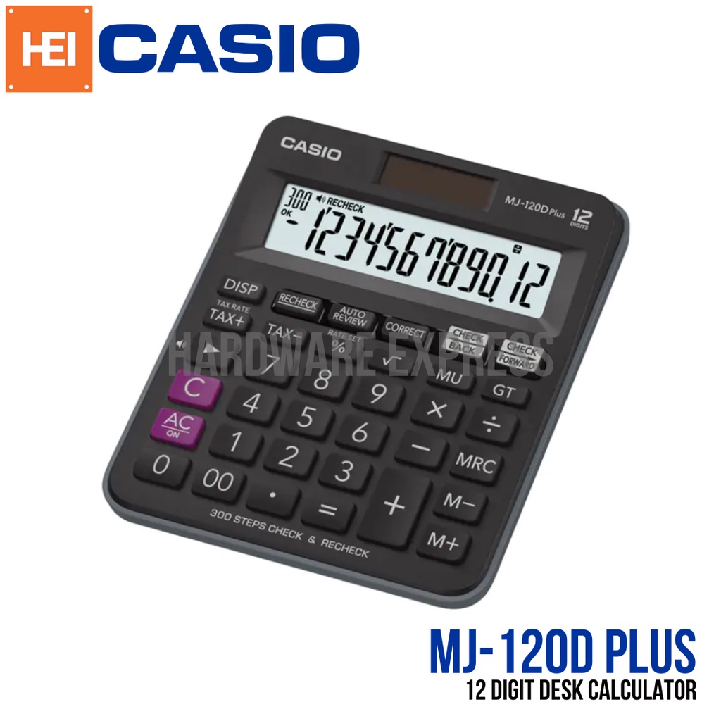 CASIO MJ-120D Plus 12 Digit Calculator Check & Recheck | Shopee Philippines