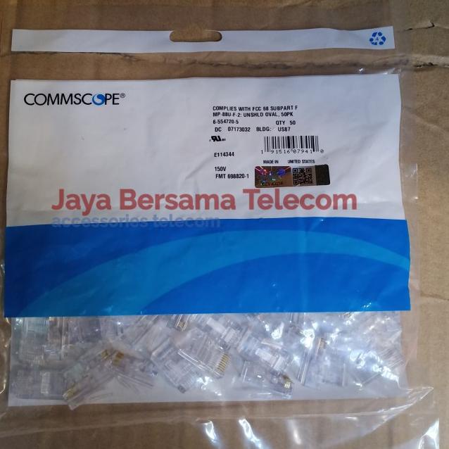 Original RJ 45 Cat.5e AMP Commscope connector @ 50pcs | Shopee Philippines