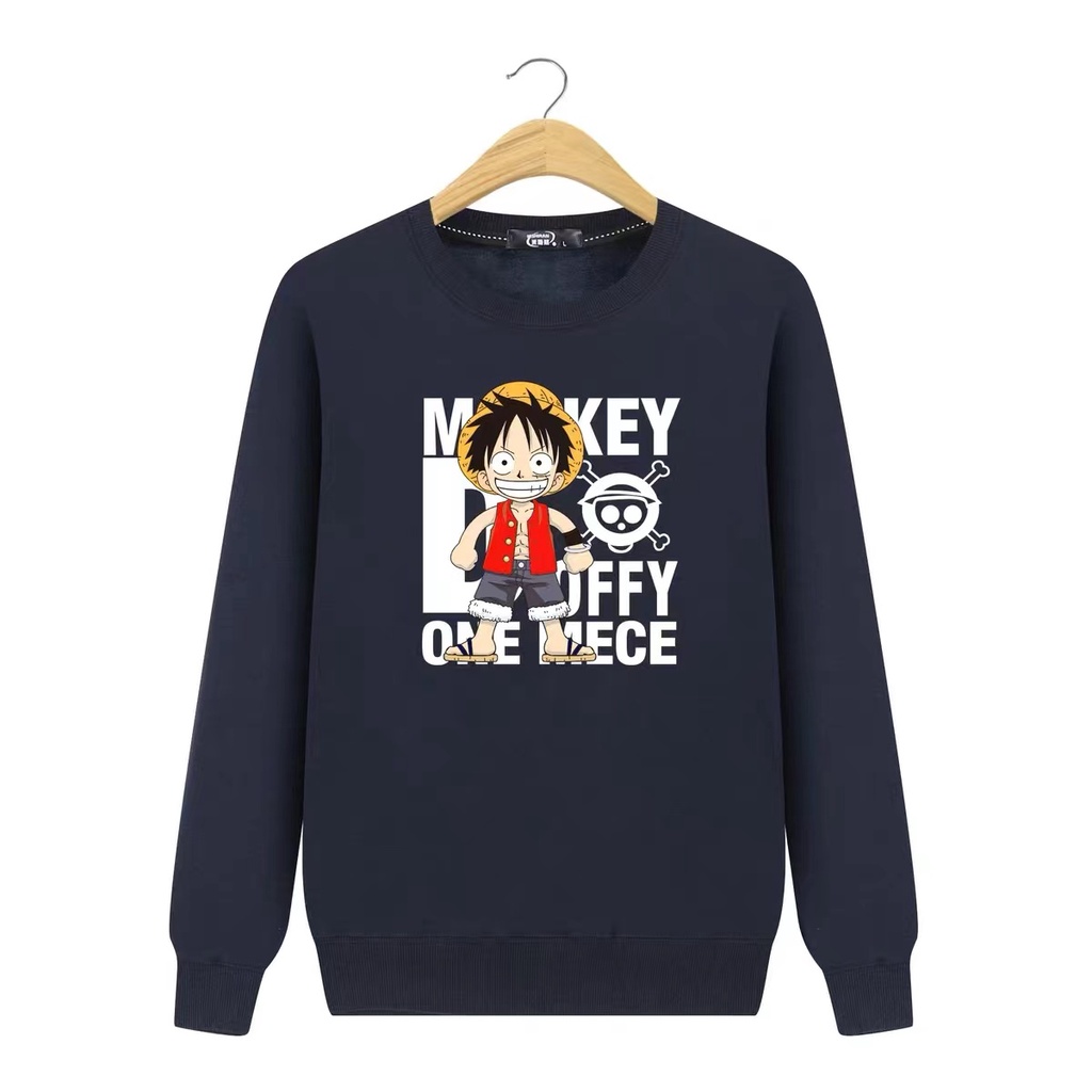 Cod one piece luffy Unisex cartoon Pullover Crew Neck Sweater for Men ...
