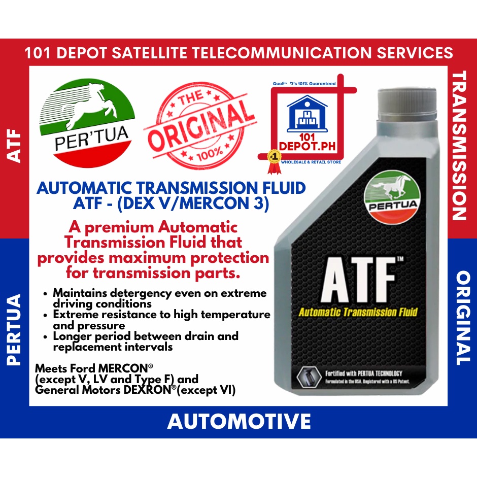 Pertua ATF - Automatic Transmission Fluid (DEX V/MERCON 3) 1 LITER ...