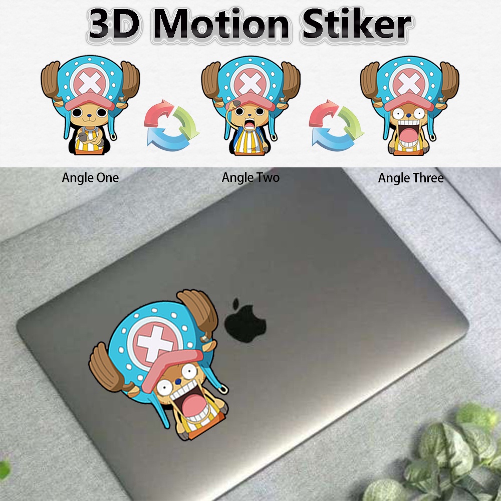 Tony Tony Chopper One Piece Anime 3D Motion Car Stickers Self-adhesive ...
